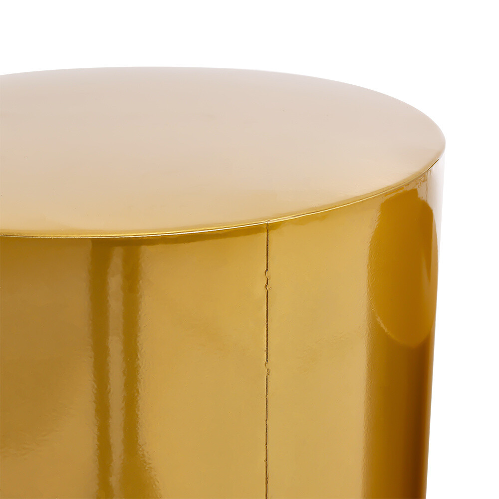 5X Gold Metal Plinth Cylinder Dessert Cake Pedestal Wedding Flower ...