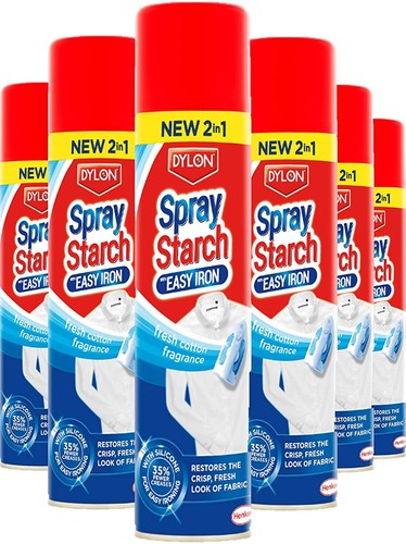 Spray Starch with Silicone 2 in 1 Easy Iron Fresh Cotton Fragrance ...