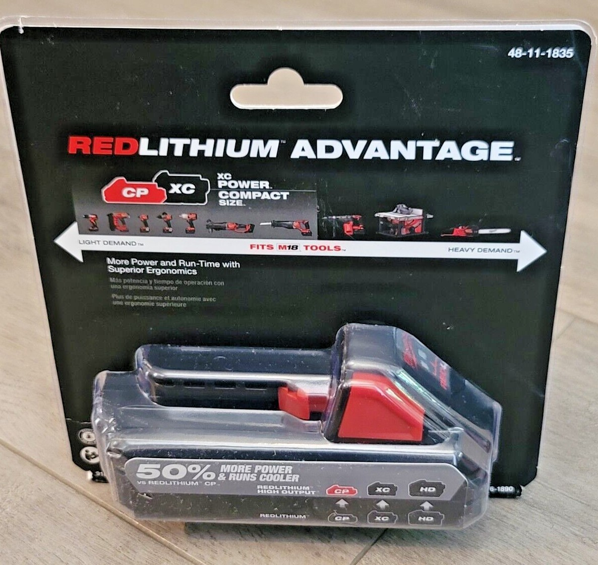 Milwaukee M18 Red Lithium CP 3.0 High Output Compact Battery Pack #48 ...
