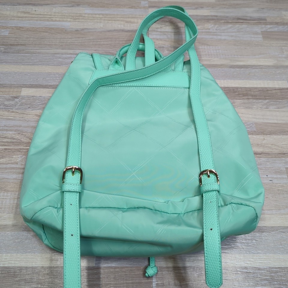 VERA BRADLEY Preppy Poly Backpack Mint Drawstring & Flap. NWT | eBay