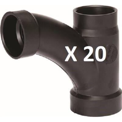 NIBCO 2 in. x 2 in. x 1-1/2 in. ABS DWV H x H x H Long-Sweep Sanitary ...