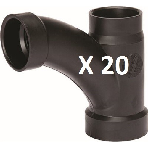 NIBCO 2 in. x 2 in. x 1-1/2 in. ABS DWV H x H x H Long-Sweep Sanitary ...