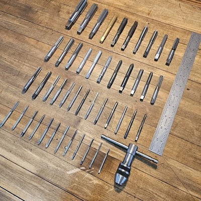 VINTAGE Tools MACHINIST Taps Sets LOT Metal Threading Toolmaker Tap Die ...