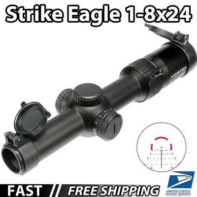 Vortex Strike Eagle 1-8x24mm AR-BDC3 MOA 30mm Rifle Scope - SE-1824-2 ...