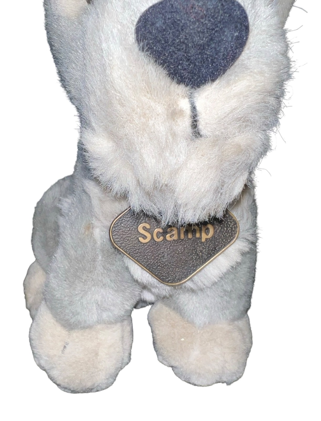 Vintage Walt Disney Scamp Pup Dog Plush Metal Tag Lady and Tramp ...