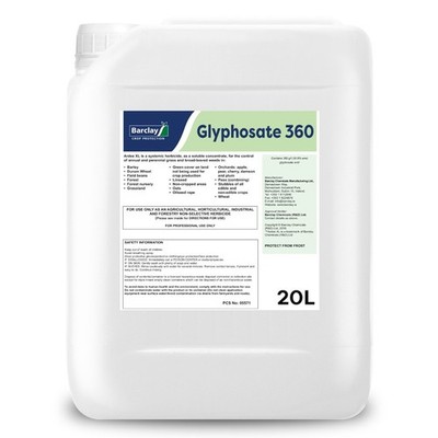 20L Glyphosate - 360g/L TOTAL HERBICIDE Weedkiller TREATS 40,000m² LIKE ...