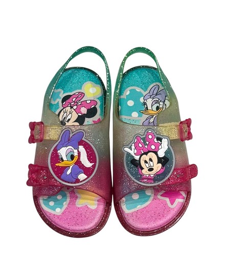 Disney Junior Minnie Mouse Jelly Shoes Sandals Little Girls Size 10 ...
