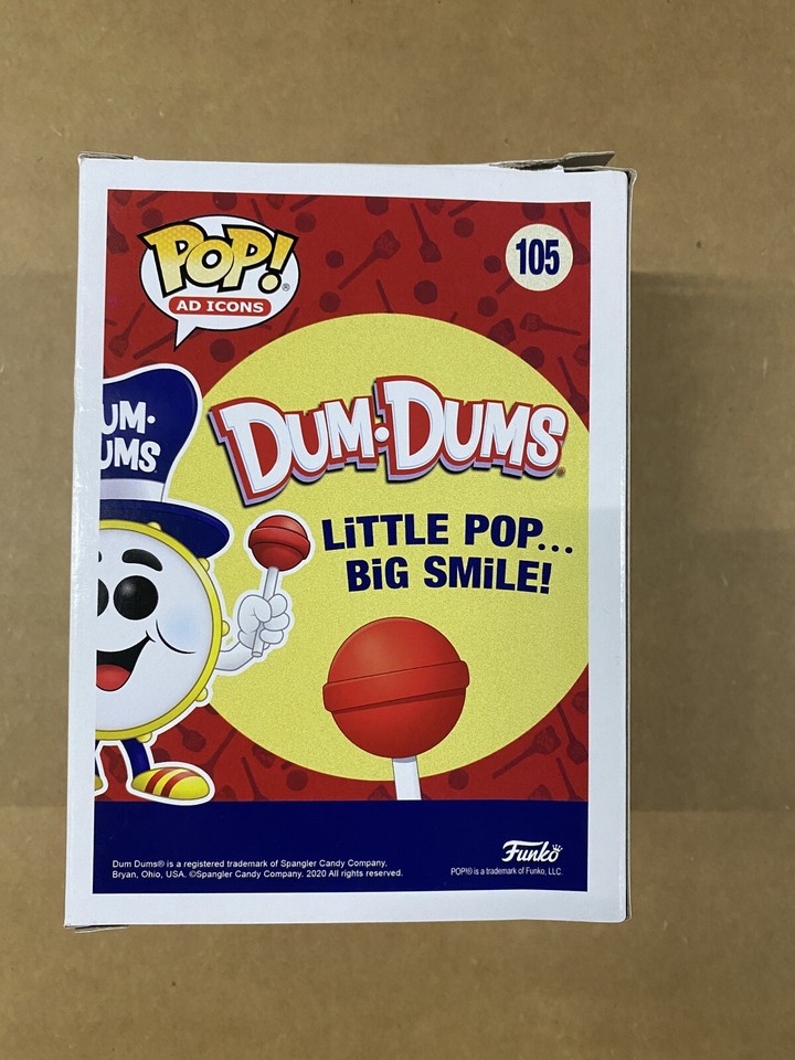 2020 NYCC Funko Pop! Ad Icons Dum-Dums Dum-Dums Drum Man #105 | eBay