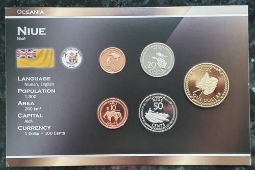 Low start! Niue Annual Proof Coin Set 2010 Niue Island Coin Card - UNC ...