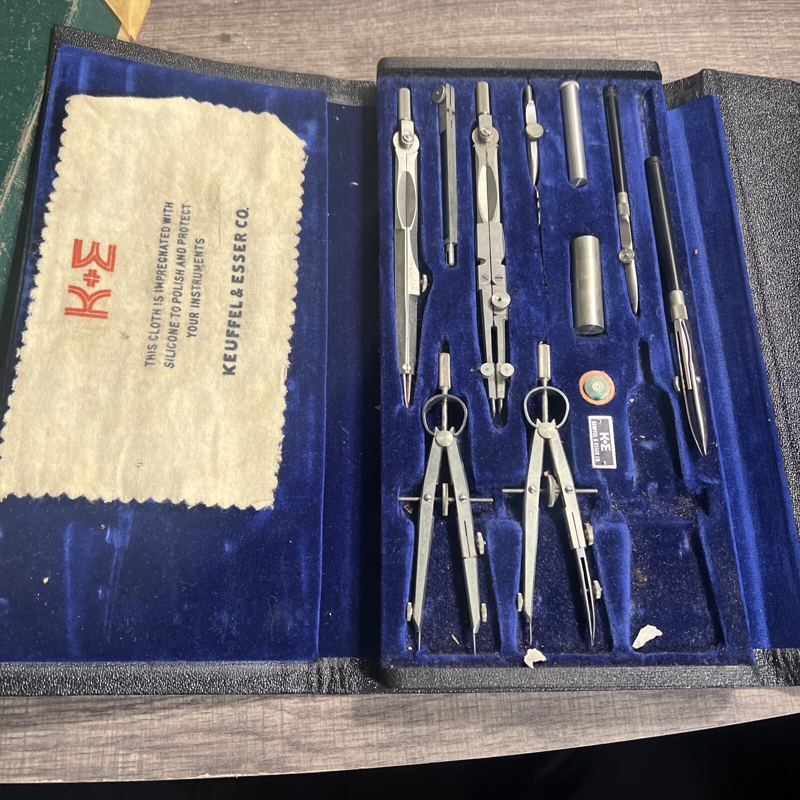 FB Friedmann Vintage Drafting Instrument Set & Case Machinist Architect ...