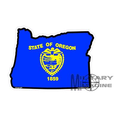 Oregon State Map Flag Decals & Stickers | eBay