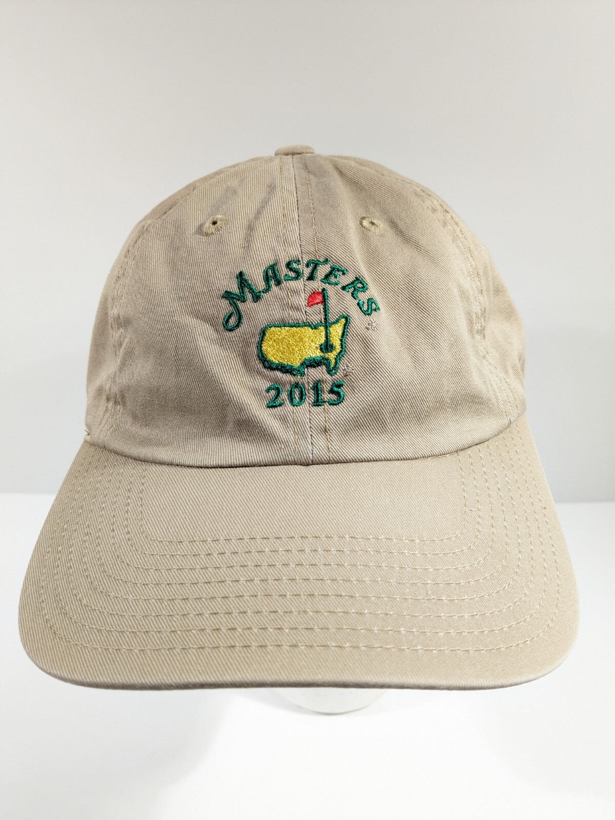 2015 Authentic Masters Augusta National Golf Hat Tan/Khaki Adjustable ...
