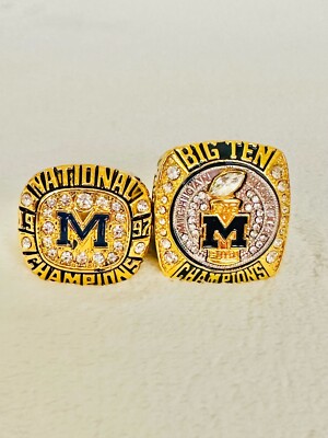 2 PCS Michigan Wolverines Championship Ring, US SHIP 1997/2021 | eBay