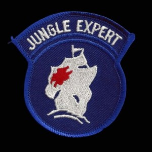JUNGLE EXPERT SCHOOL HAT PATCH BADGE US ARMY VETERAN QUILT GIFT SAIL ...