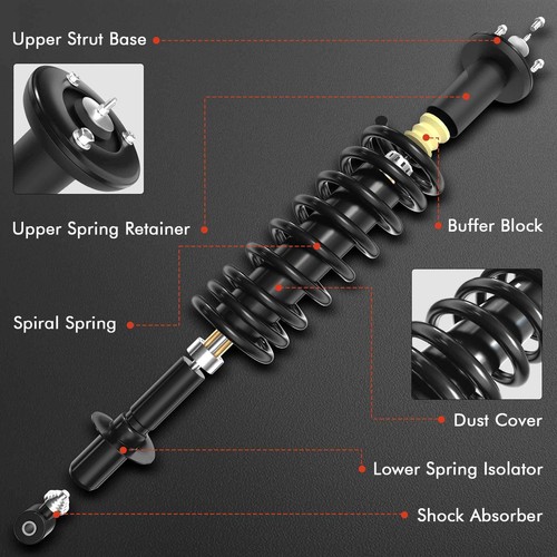 2x Complete Strut & Coil Spring Assembly Front L&R for Subaru B9 ...