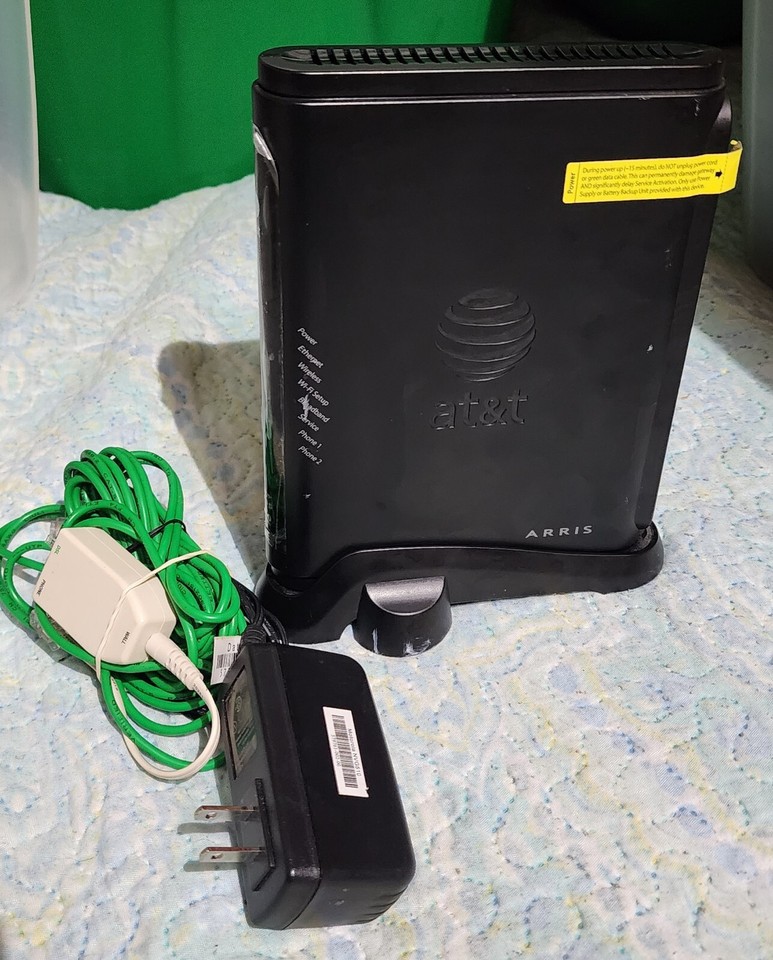AT&T Arris Wireless Router NVG510 With Stand - For AT&T U-Verse WiFi ...