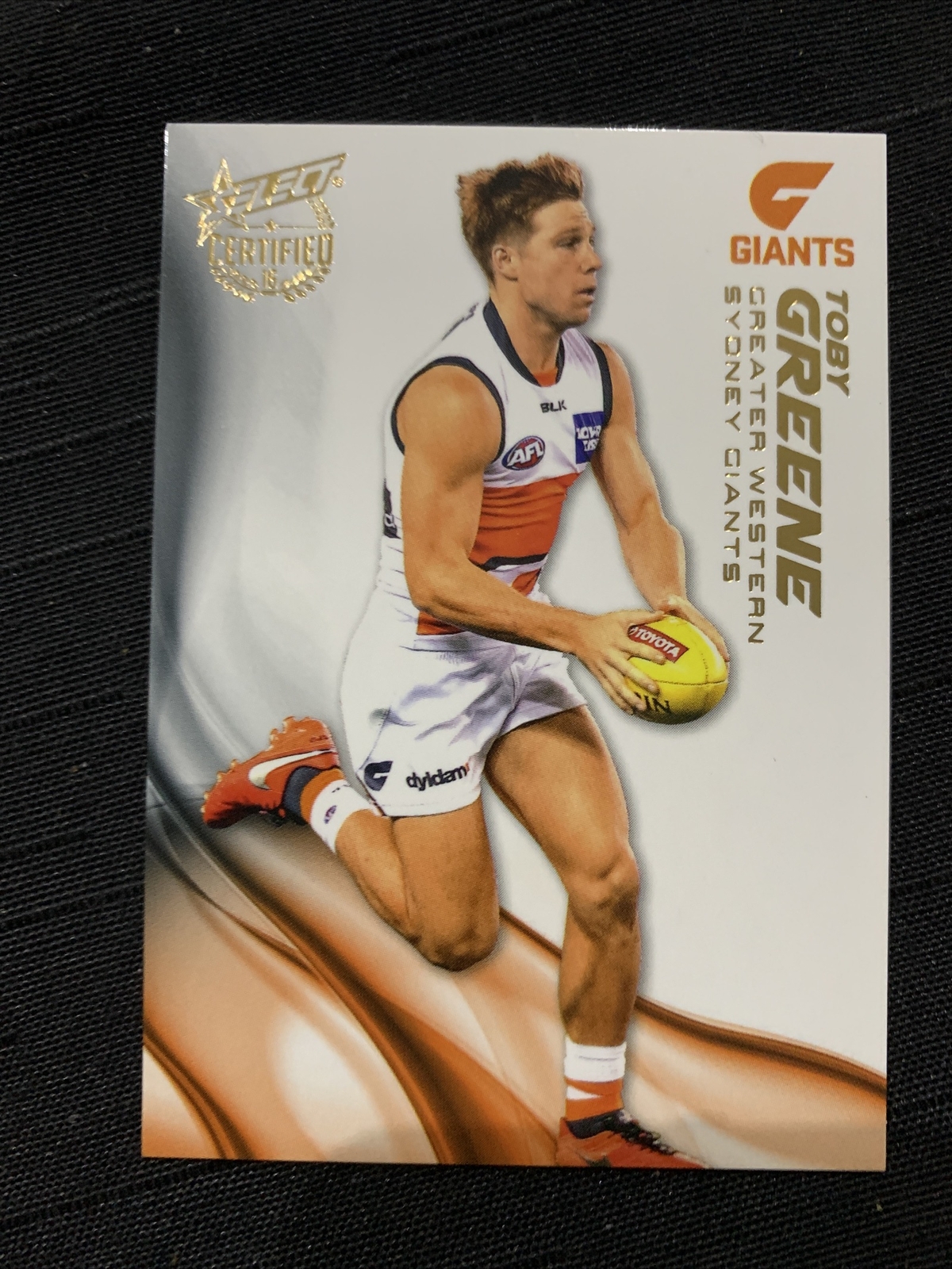 2016 SELECT CERTIFIED AFL CARDS GREATER WESTERN SYDNEY GIANTS BASIC ...