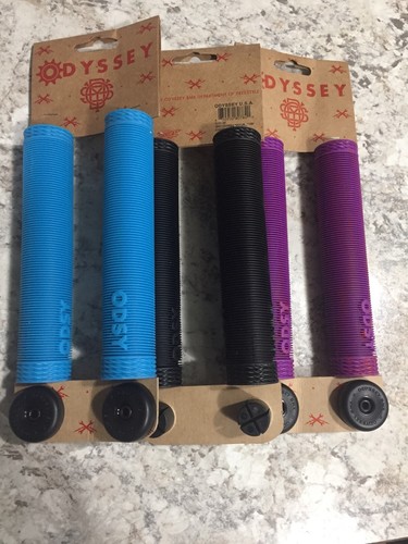 ODYSSEY BMX GRIPS SCOOTER GRIPS BLACK, BLUE PURPLE CULT PRIMO BMX GRIPS ...