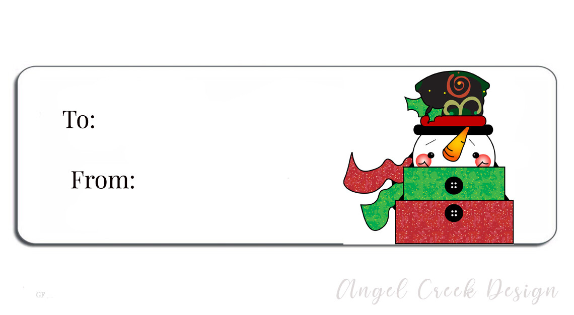 Printable Snowman Tags Christmas Gift Tag Snowman Stock Illustrations