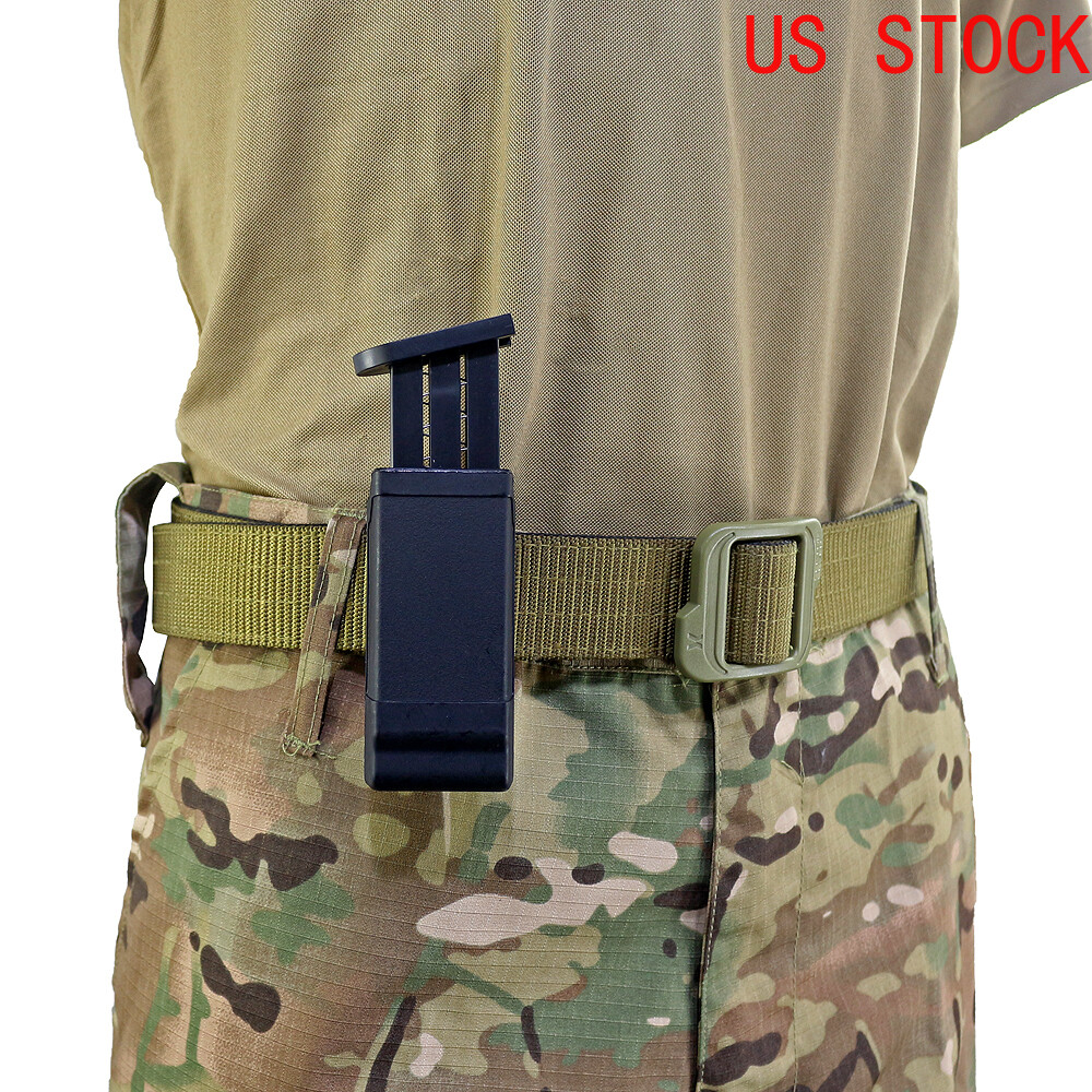 Tactical Rapid Double Stack Mag Pouch Carrier Single Magazine Holster ...
