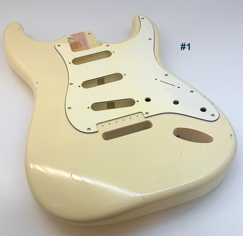 Nitro Lacquer Aged Relic Vintage White S-Style Vintage Custom Guitar ...