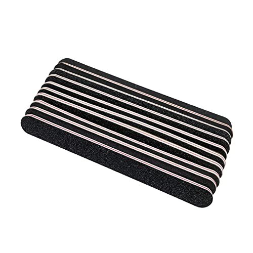 HeeYaa Nail File 10 PCS Professional Double Sided 100/180 Grit Nail ...