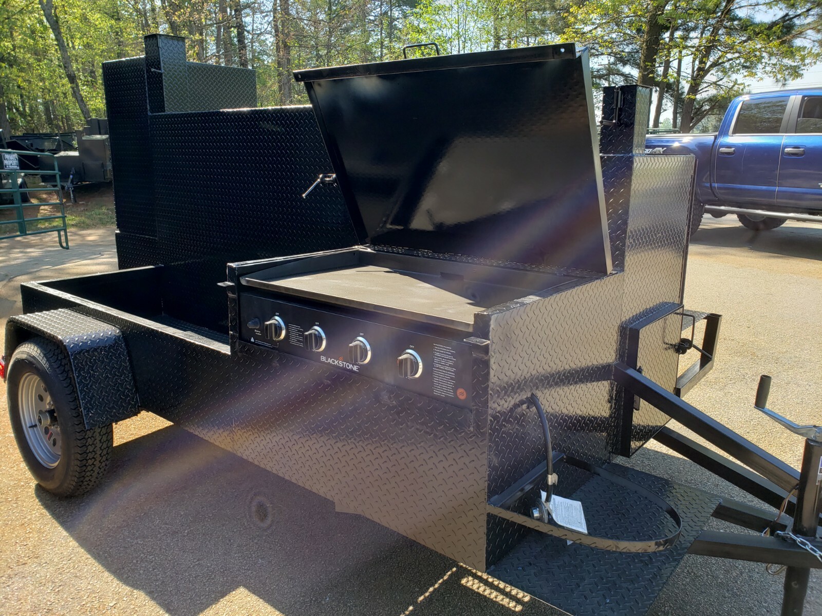 Blackstone Griddle Propane Fish Fryer BBQ Grill Smoker Trailer Food ...
