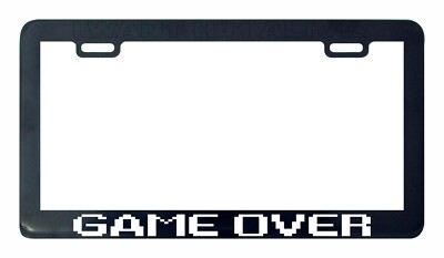 Game Over gamer gaming video license plate frame holder | eBay
