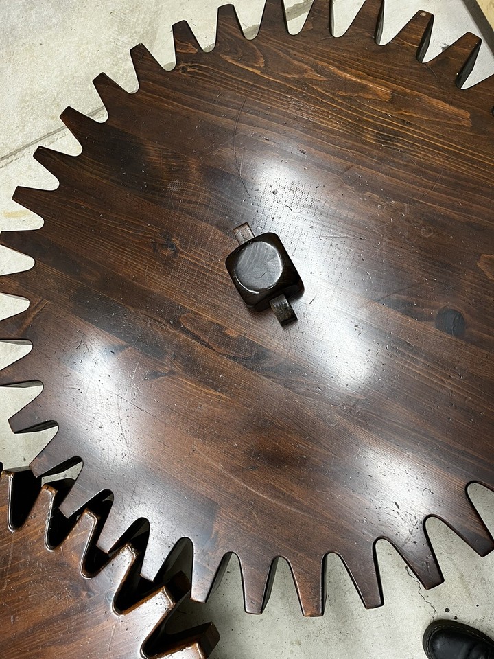 1970s Mid Century Modern Ethan Allen Cog Wheel Spinning Gear Sprocket ...