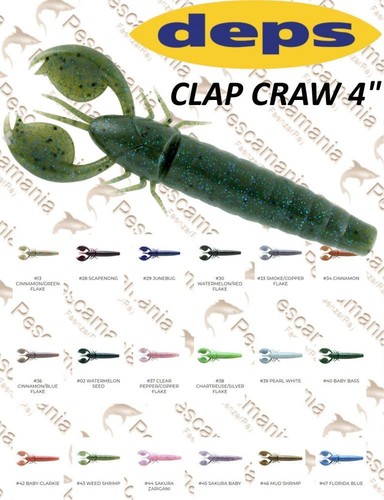 softbait DEPS "CLAP CRAW" 4in / 10,cm | eBay