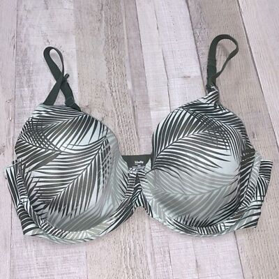 Kindly bra green tropical print size 36D padded push-up | eBay