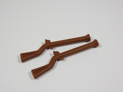LEGO 2 Reddish Brown Flintlock Musket Rifle Minifig Accessory P11 | eBay