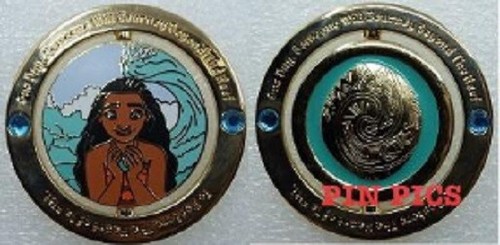 Disney Moana Enchanted Emblems Limited Edition 3000 Spinner Te Fiti pin ...