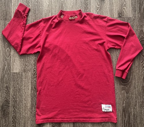 San Francisco 49ers Vintage NFL Pro Line MAXIT Turtle Neck Long Sleeve ...