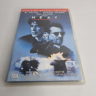 Heat (DVD, 1995) Al Pachino Robert Deniro Val Kilmer 9325336002292 ...