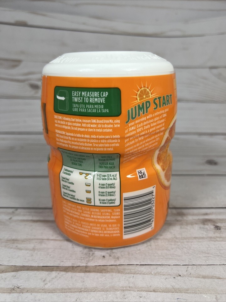 TANG ORANGE Powdered Drink Mix 20oz Container BB:3/17/2026 (2 Pack ...