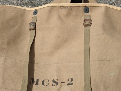WW2 MCS-2 CANVAS FIELD TELEPHONE BAG USMC US NAVY ARMY MILITARY radio ...