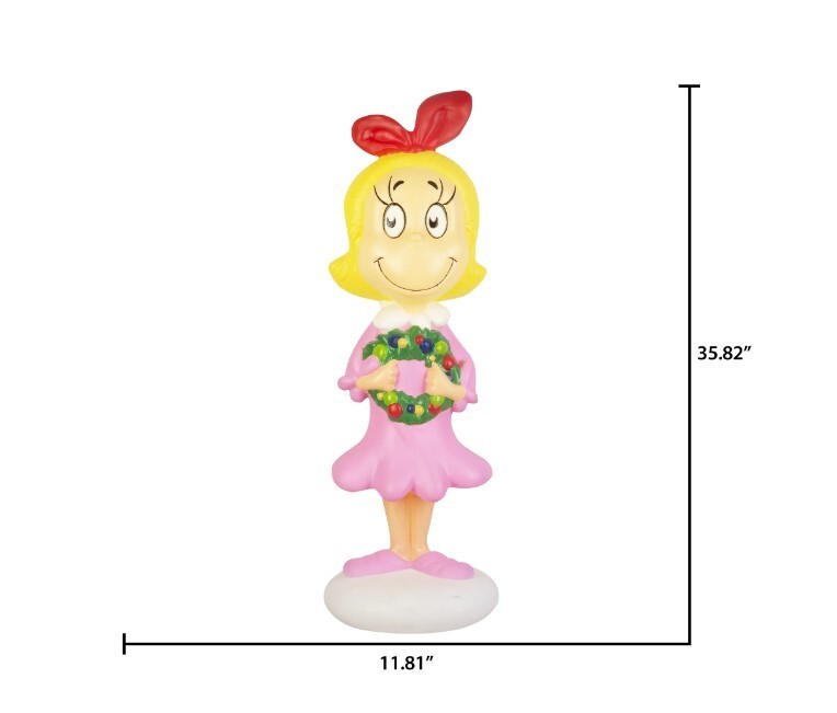 Cindy Lou Who 36" LED Light Up Blow Mold Christmas Decoration The ...