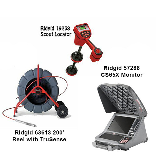 Ridgid 200' w/TS Reel (63613) Navitrack Scout Locator (19238) CS12X ...
