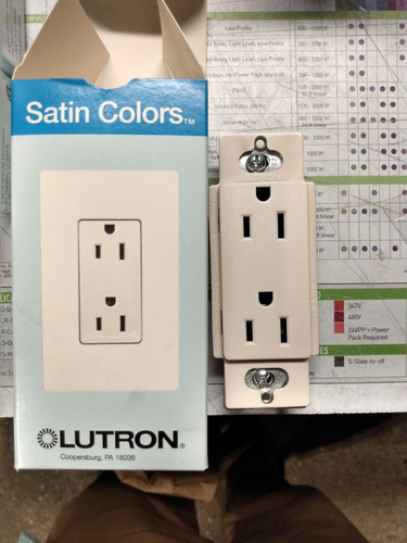 LUTRON SCR-15-ES 15AMP RECEPTACLE COLOR:EGGSHELL | eBay