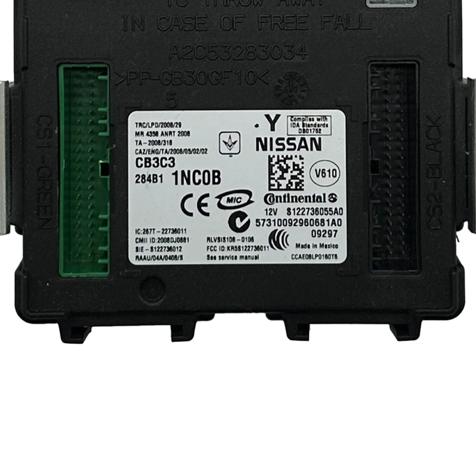 2009-2011 Infiniti G35 G37 G37X BCM Body Control Module 284B1-1NC0B OEM ...