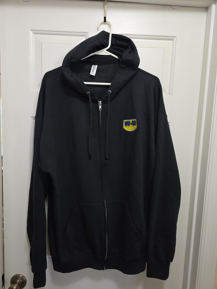 WD/40 Logo Men's Black Zip Up Hoodie Jacket XL & Trucker Hat /Cap ...