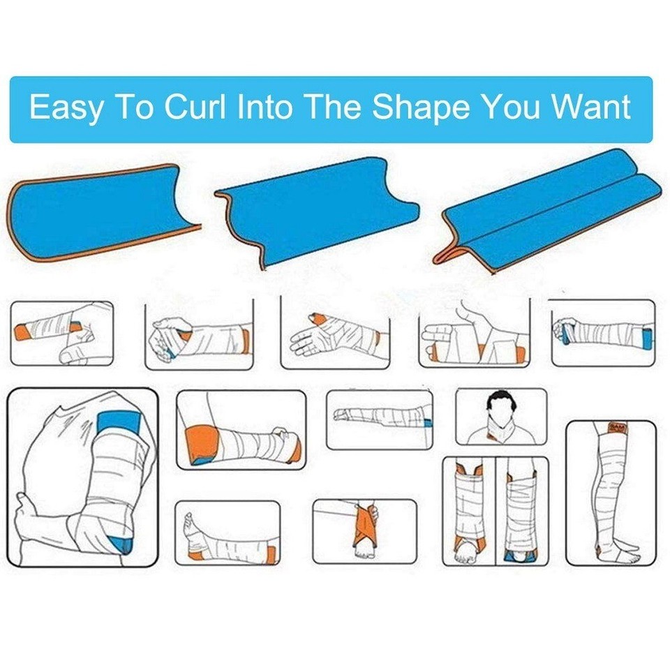 Universal First Aid Splint Professional Moldable Aluminum Splint 11*92 ...