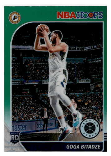 2019 Hoops #215 Goga Bitadze Green RC Indiana Pacers | eBay
