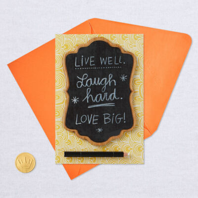 Hallmark Birthday Card by Signature ~ Detachable Chalkboard & Chalk ...