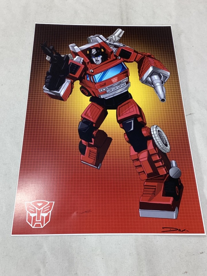 G1 Transformers Autobot Inferno Poster 11x17 Picture Grid Box Art | eBay