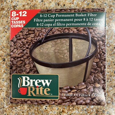 Brew Rite 8-12 Cup Reusable Coffee Filter Basket | eBay
