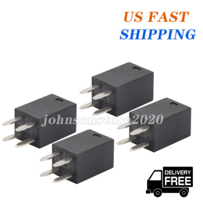 4x 12v 4 Pin Micro Relay SPDT 35/20 amp ISO 280 Automotive Relay for ...