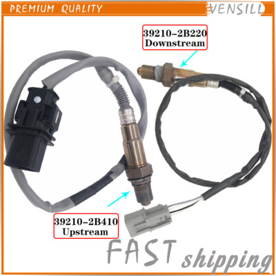 2Pcs Up+Downstream Oxygen Sensor For Hyundai Accent Veloster Kia Rio ...