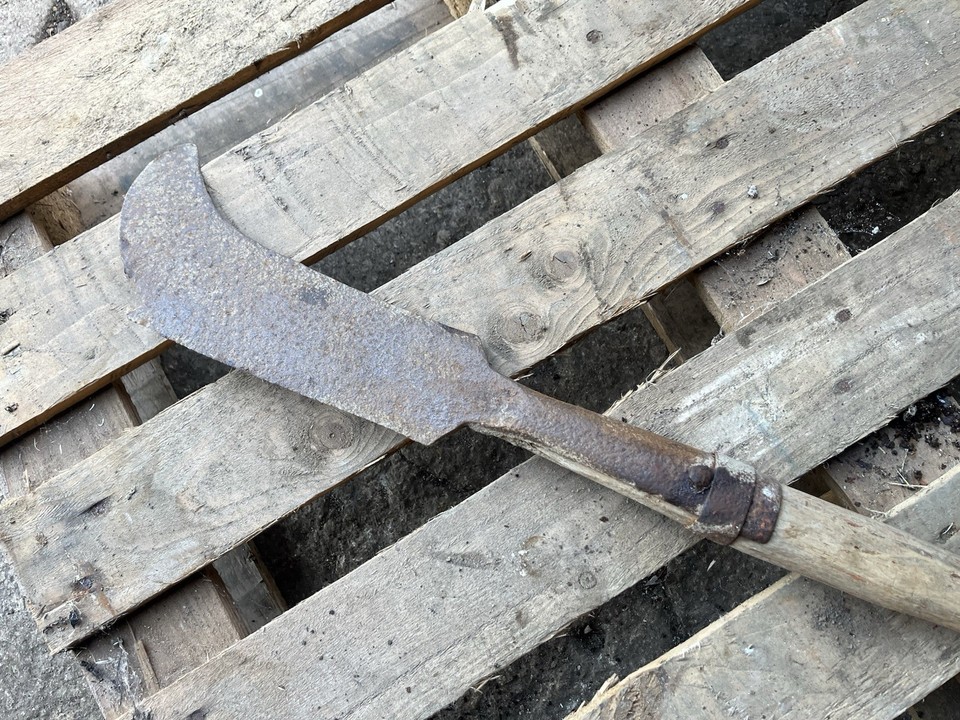 Vintage Double Edged Billhook Garden Slasher Hedge Laying Tool | eBay UK
